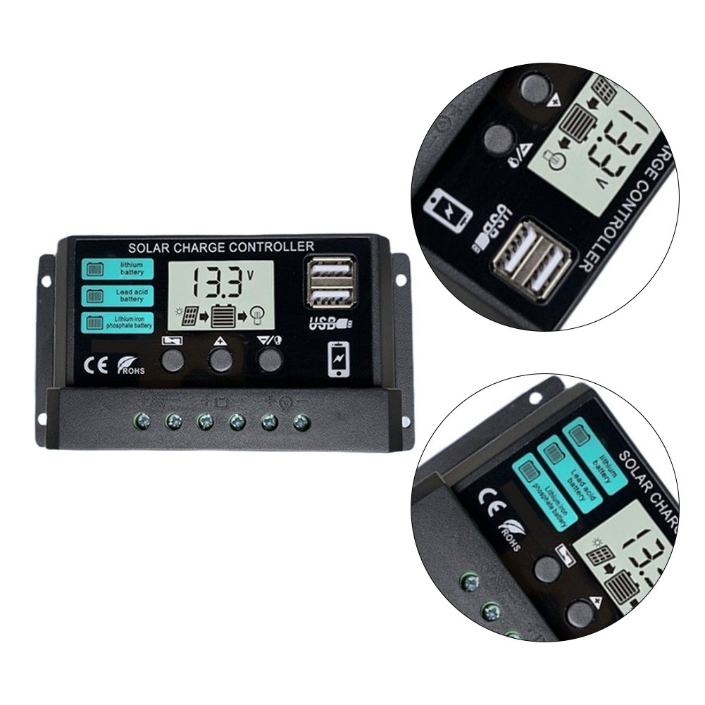 12V Solar Controller Real-time Charging Status Industrial Master ...