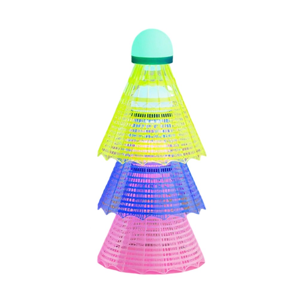 LED SHUTTLECOCK NIGHT Badminton Night Games Backyard Play Elastic PU ...