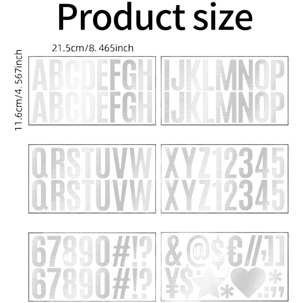 Waterproof PVC Alphabet Letter Stickers for DIY Craft Art Decoration ...
