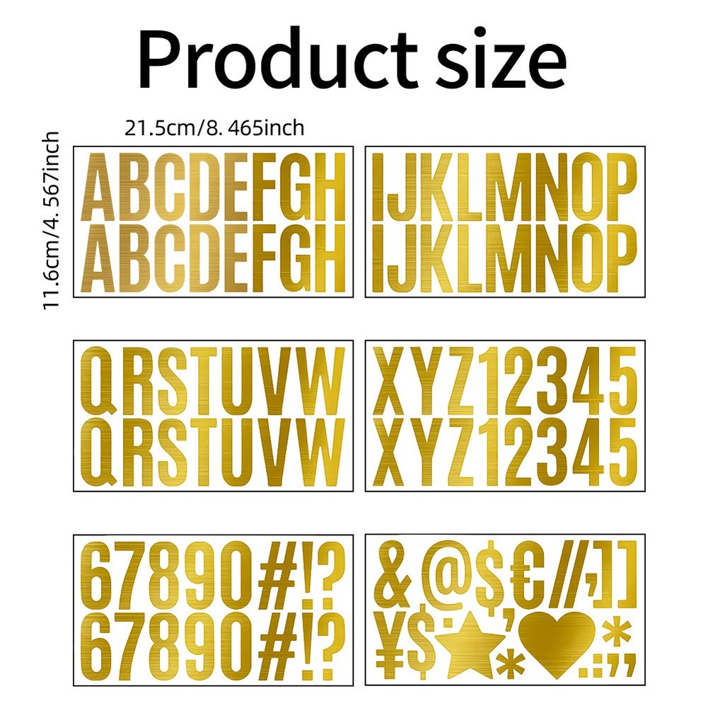 Waterproof PVC Alphabet Letter Stickers for DIY Craft Art Decoration ...