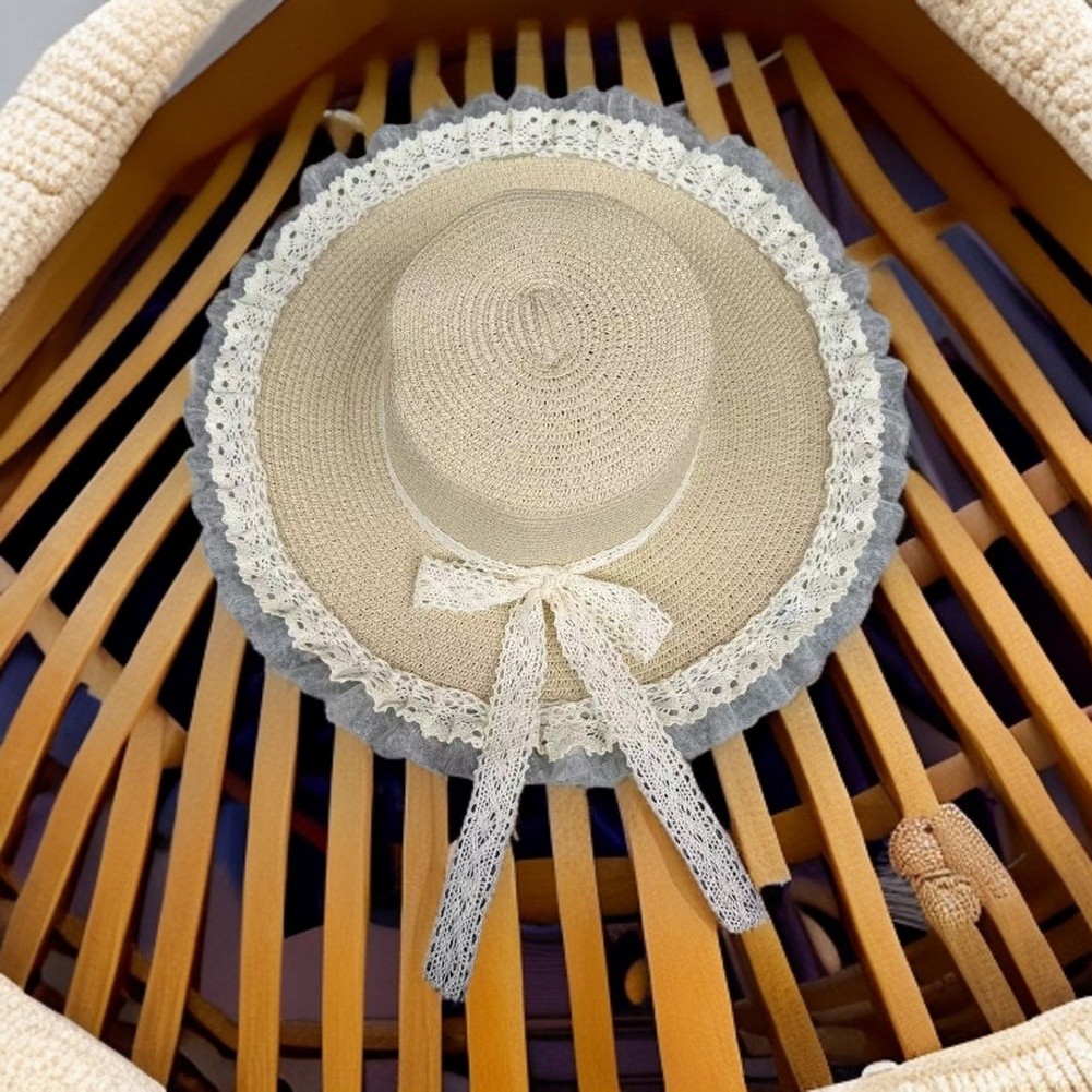 For Spring To Fall Womens Straw Hat For Holiday Trips Stylish Large ...