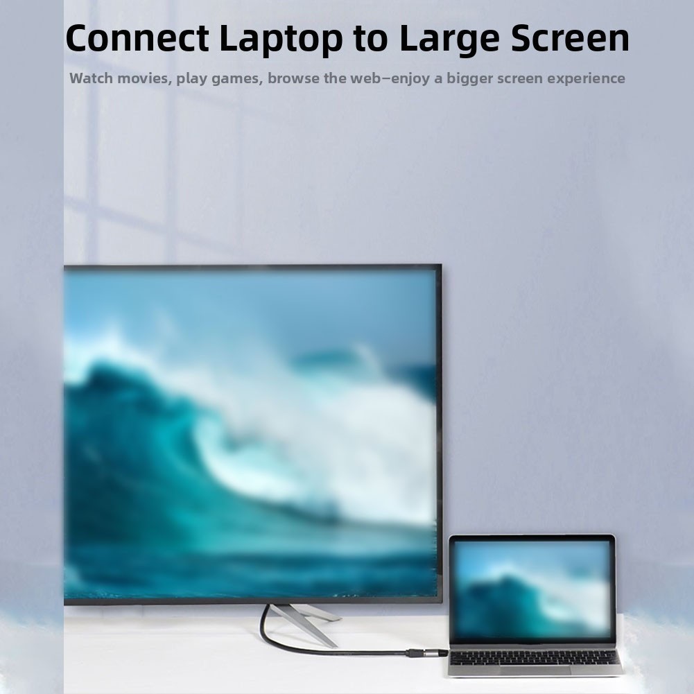 ADAPTER TYP-C EINGANG 4K 60Hz Auflösung für Laptop Telefon tragbar ...