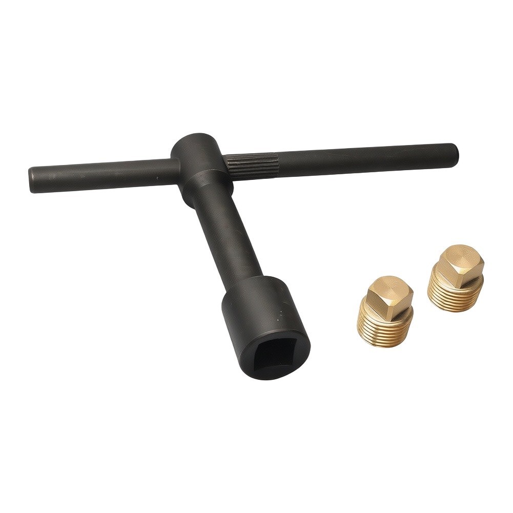 Boat Drain Cover Kit 1/2 Inch NPT Brass Cap with Steel T Handle Wrench ...