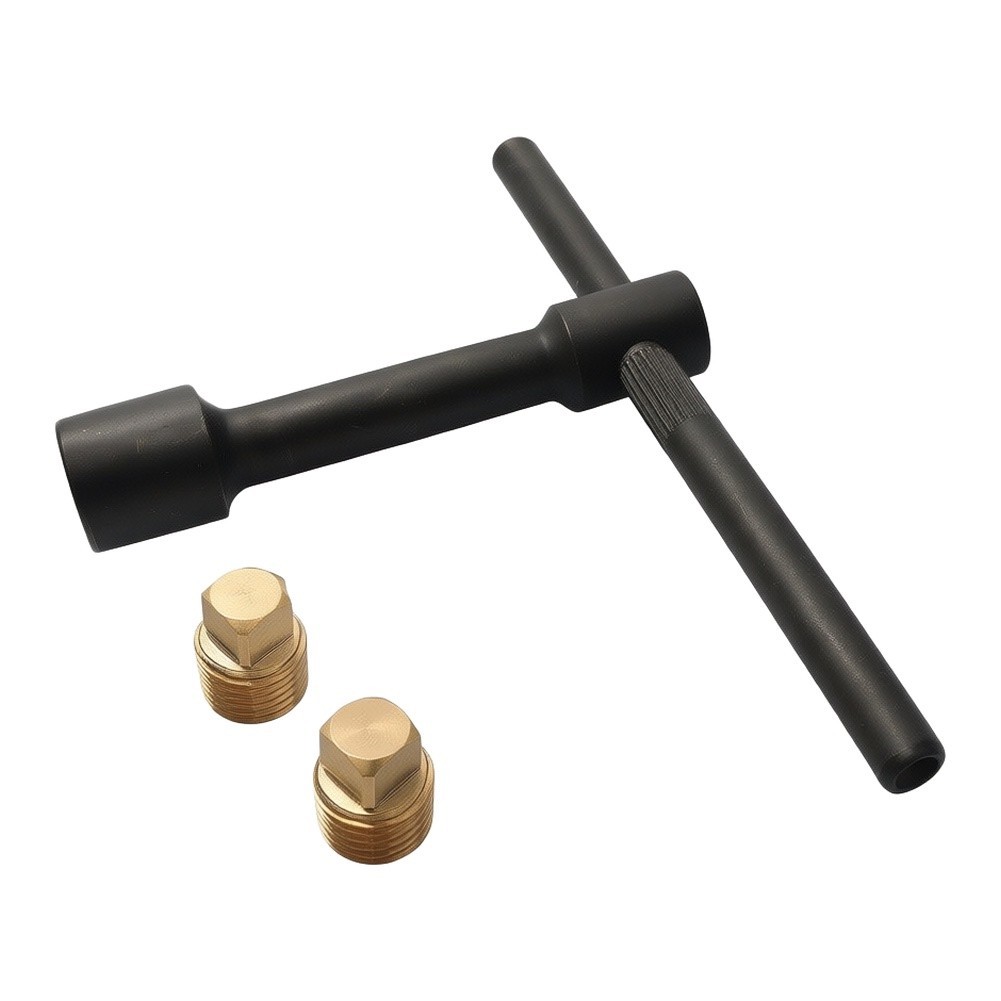 Boat Drain Cover Kit 1/2 Inch NPT Brass Cap with Steel T Handle Wrench ...
