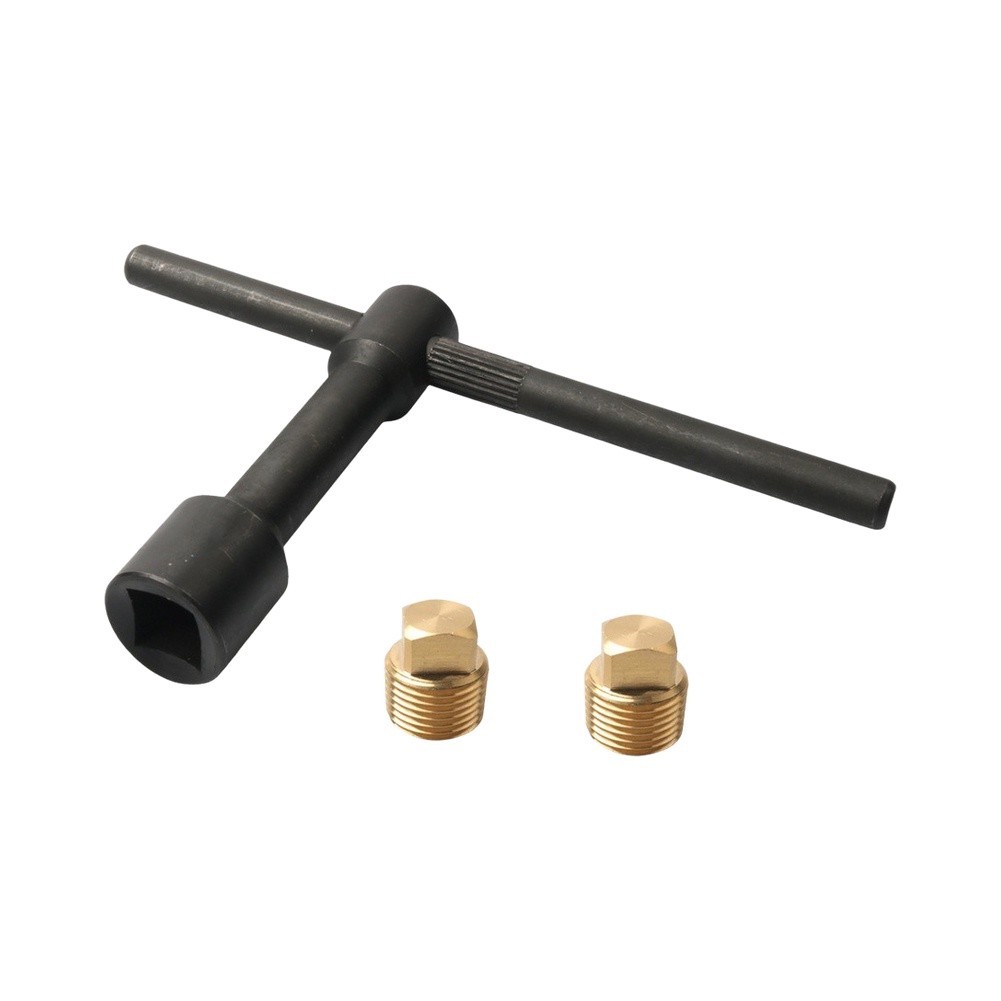Boat Drain Cover Kit 1/2 Inch NPT Brass Cap with Steel T Handle Wrench ...