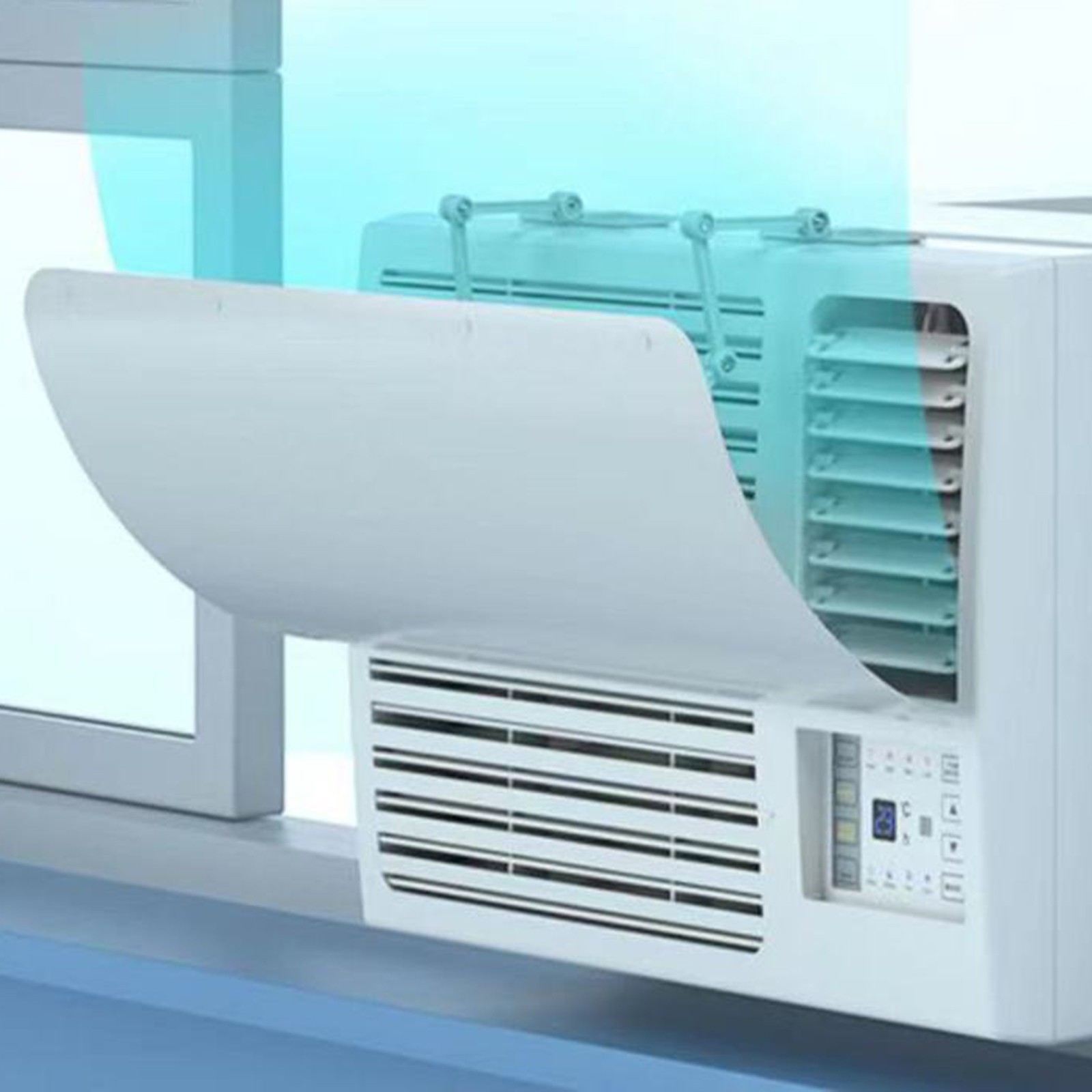 AIR CONDITIONER WIND Deflector Air Deflector Tools For Casement 53 X 27 ...